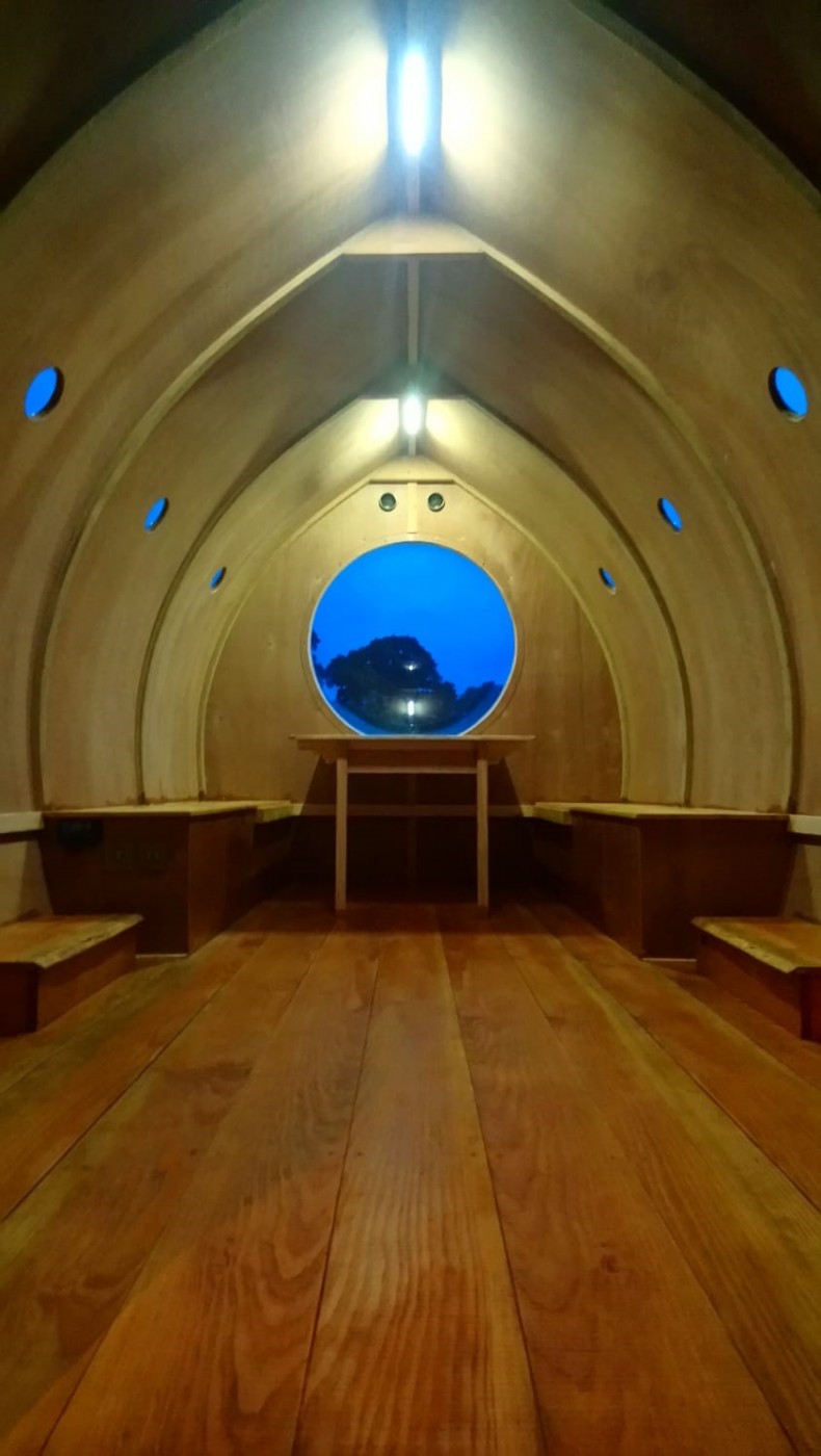 Wellbeing pod - inside image2 - Biodynamic Land Trust